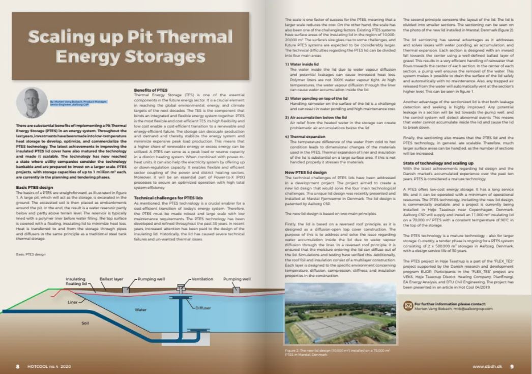 SCALING UP PIT THERMAL ENERGY STORAGES - DBDH