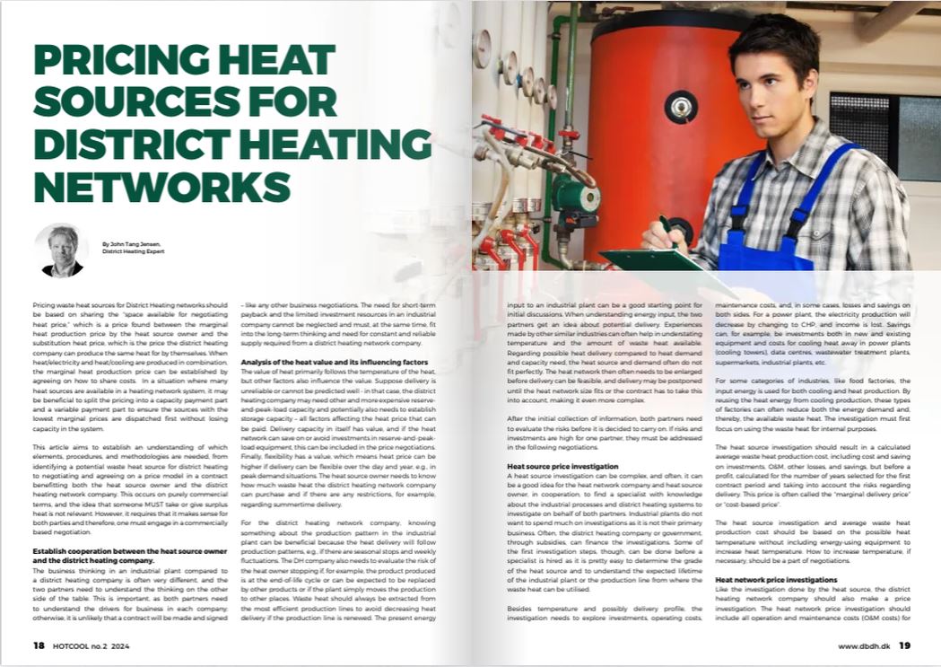 Pricing Heat Sources for District Heating Networks | DBDH
